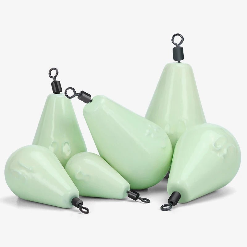 Glow-in-the-Dark Lead Sinker Set – 30g t/m 150g – Allround Lood — Bivakshop
